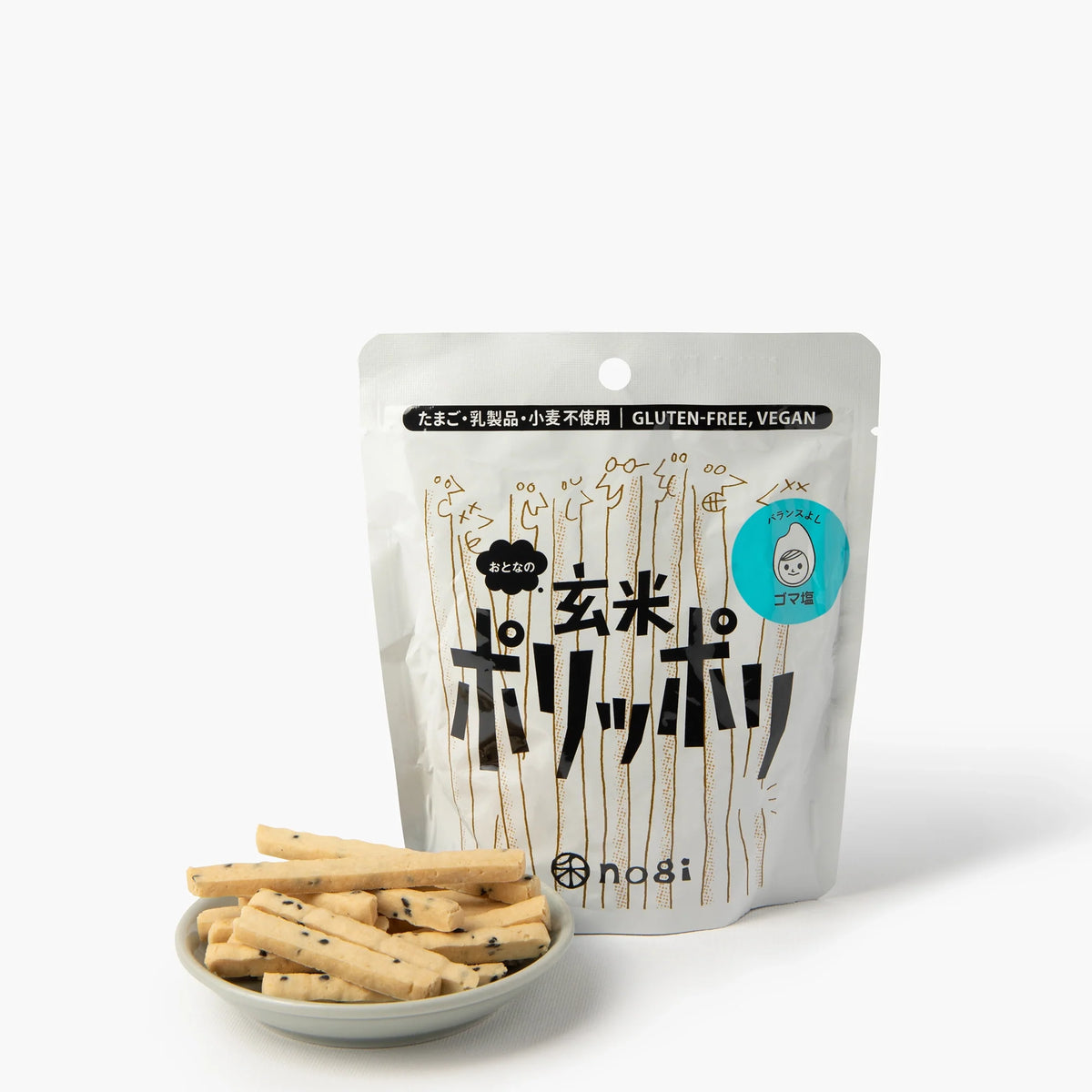 Bâtonnet apéritif au sésame gomashio sans gluten ⋅ Nogi ⋅ 40g – iRASSHAi