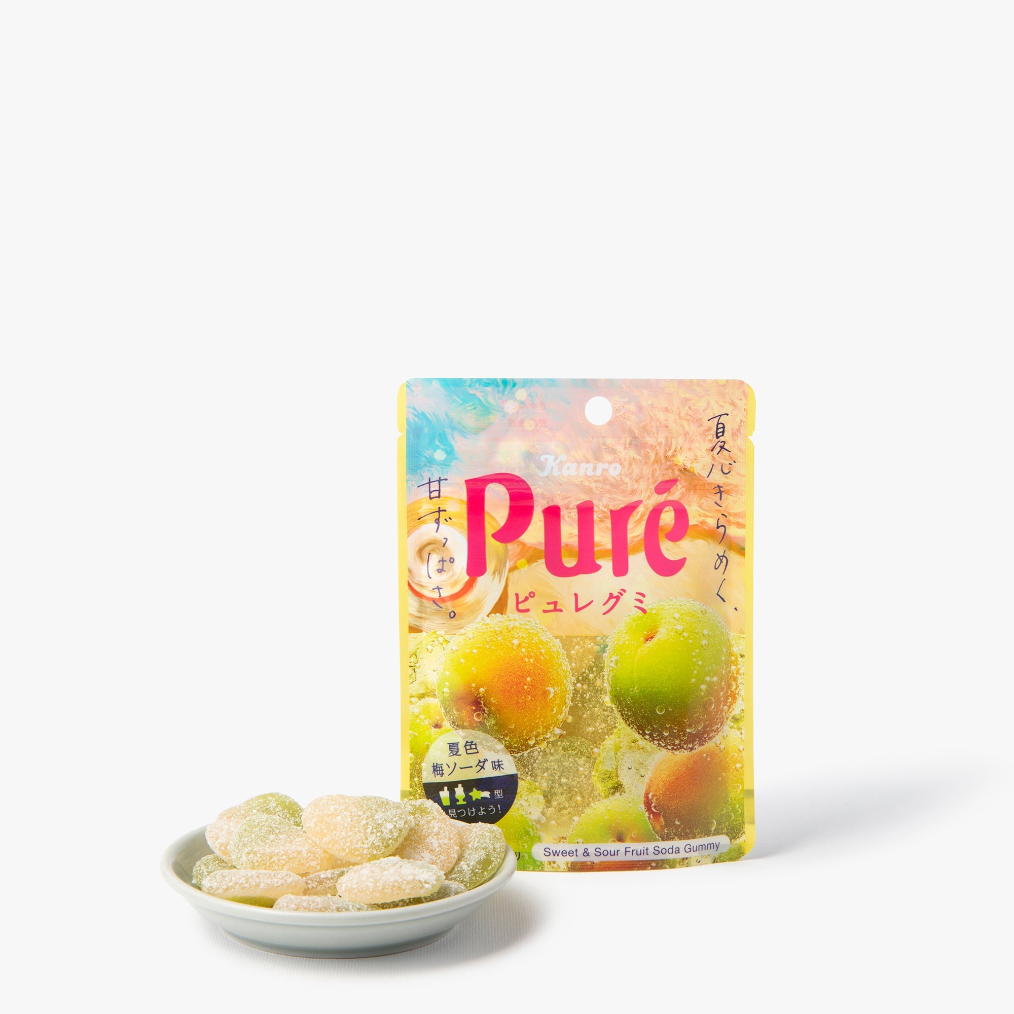 Plum Soda Puree Candies ⋅ Kanro ⋅ 52g - iRASSHAi